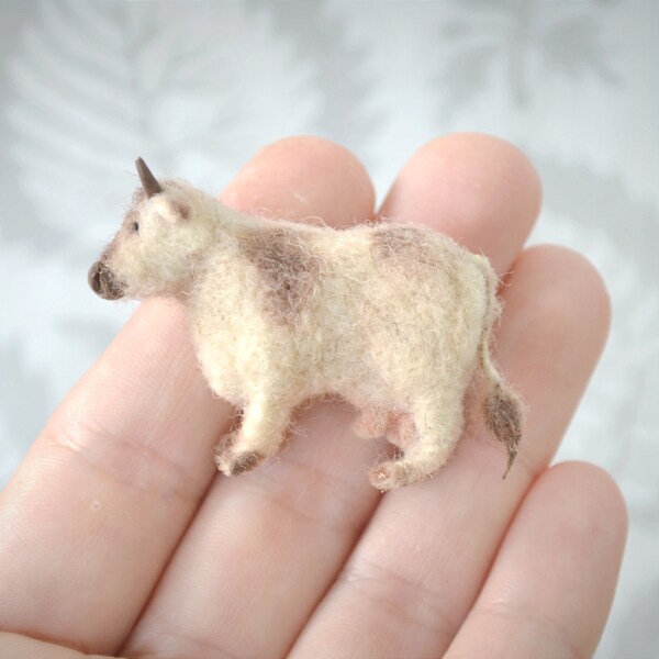 Needle Felted Cow - Etsy