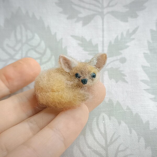 Needle Felted Fennec - Etsy