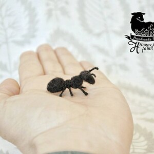 Felted Tiny Ant Needle Felted Mini Ant Beetle Miniature - Etsy