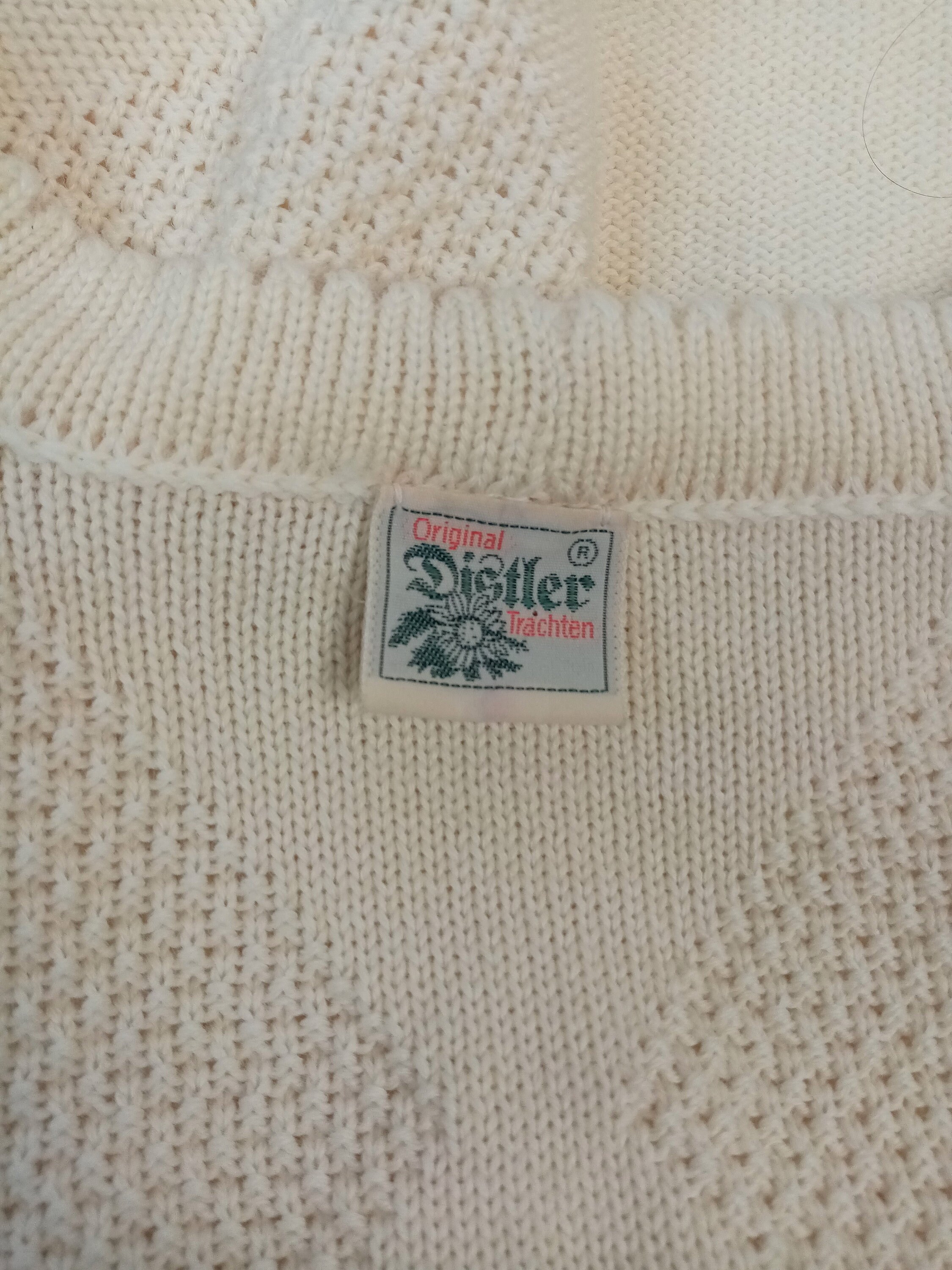 Vintage Distler Trachten Cardigan, Vintage Original Distler Knitted ...