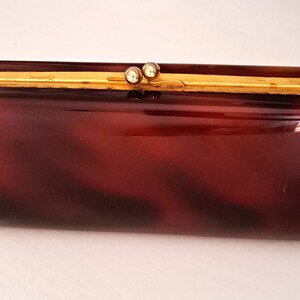 Vintage 50s/60s Faux Tortoise Shell Bakelite Lucite Plastic Makeup ...