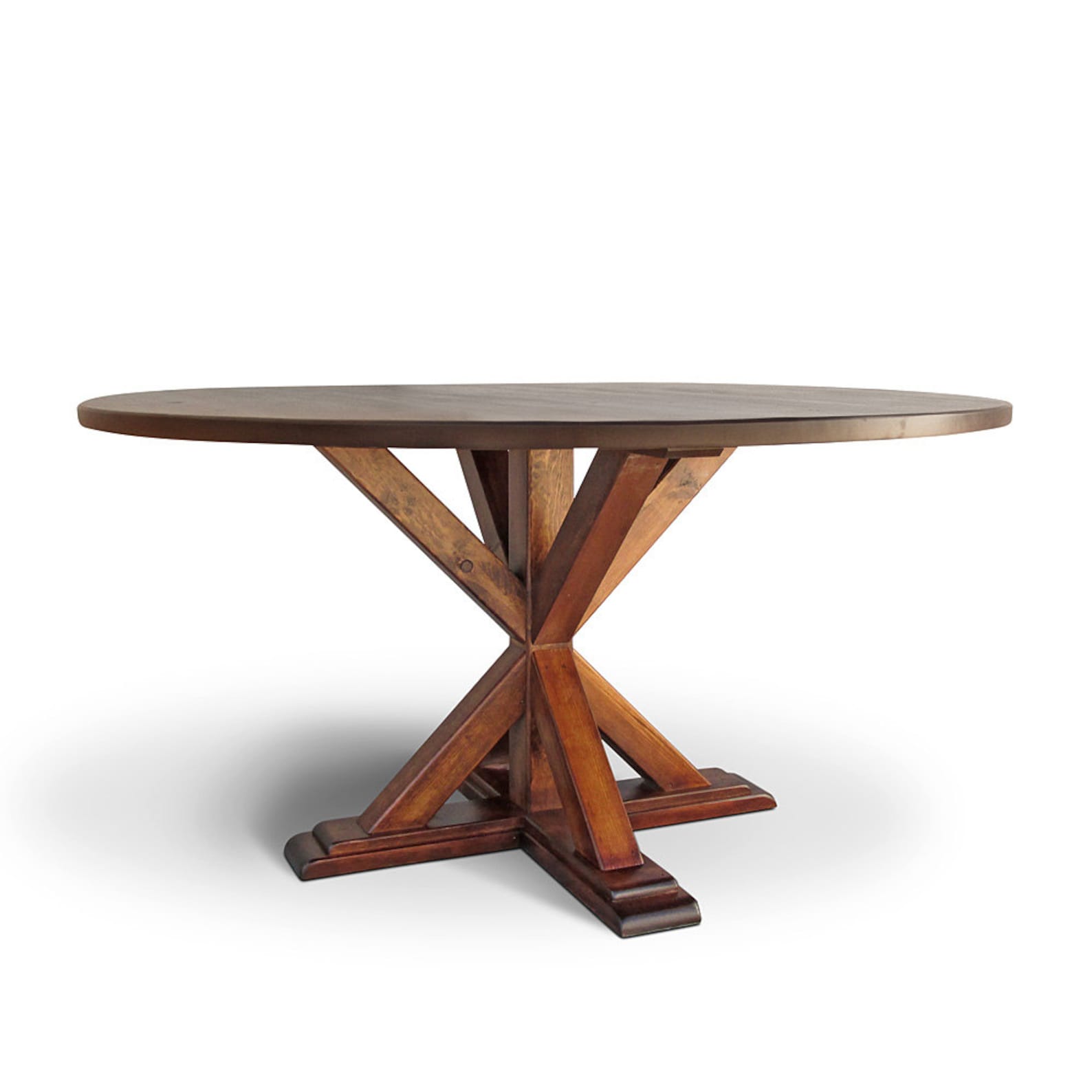 Table Solid Wood Dining Table Round Table Reclaimed Wood - Etsy