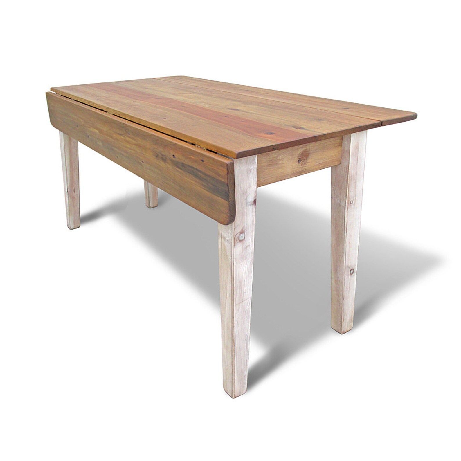 Table Dining Table Reclaimed Wood Kitchen Table Drop Leaf - Etsy