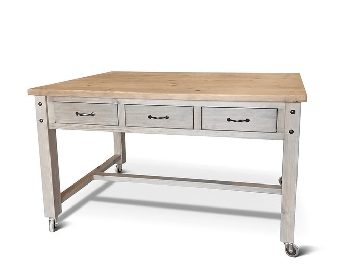 Kitchen Island, Farmhouse Kitchen, Butcher Block, Island, Table ...