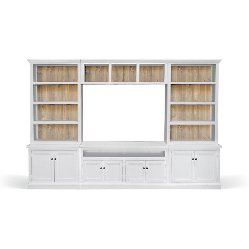 Entertainment Center Bookcase TV Stand Console Cabinet - Etsy