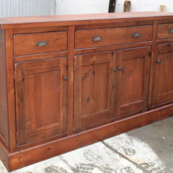 Solid Wood Sideboard - Etsy