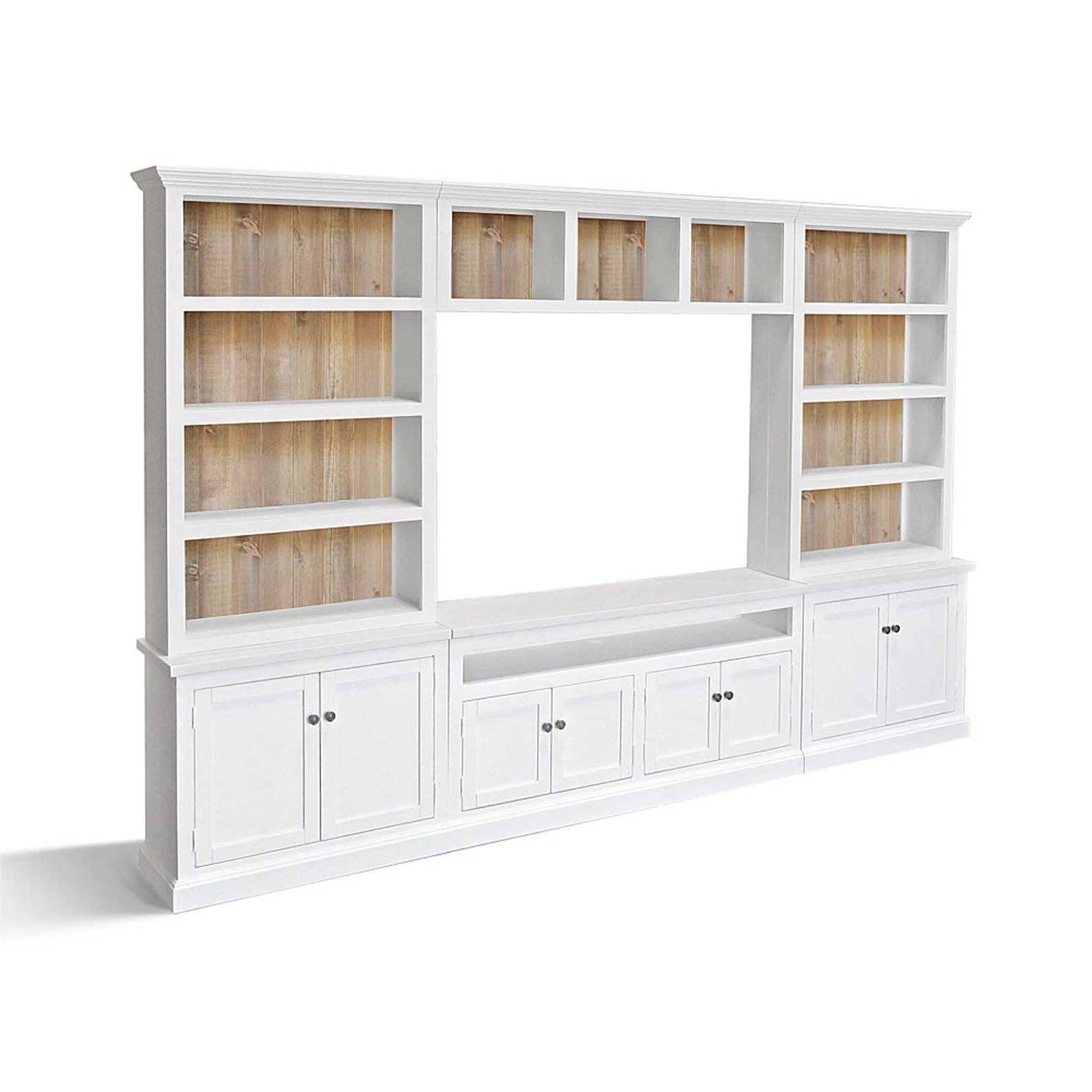 Entertainment Center Bookcase TV Stand Console Cabinet - Etsy