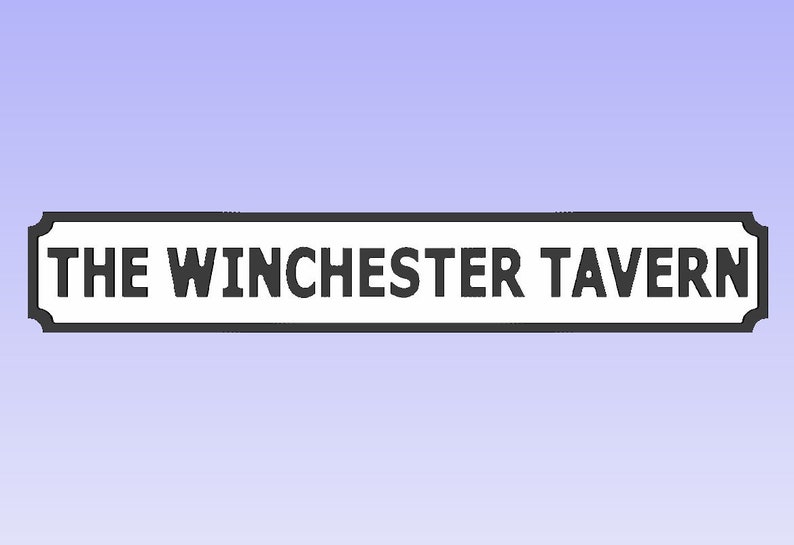 The Winchester Tavern Shaun of the dead pub street sign. | Etsy