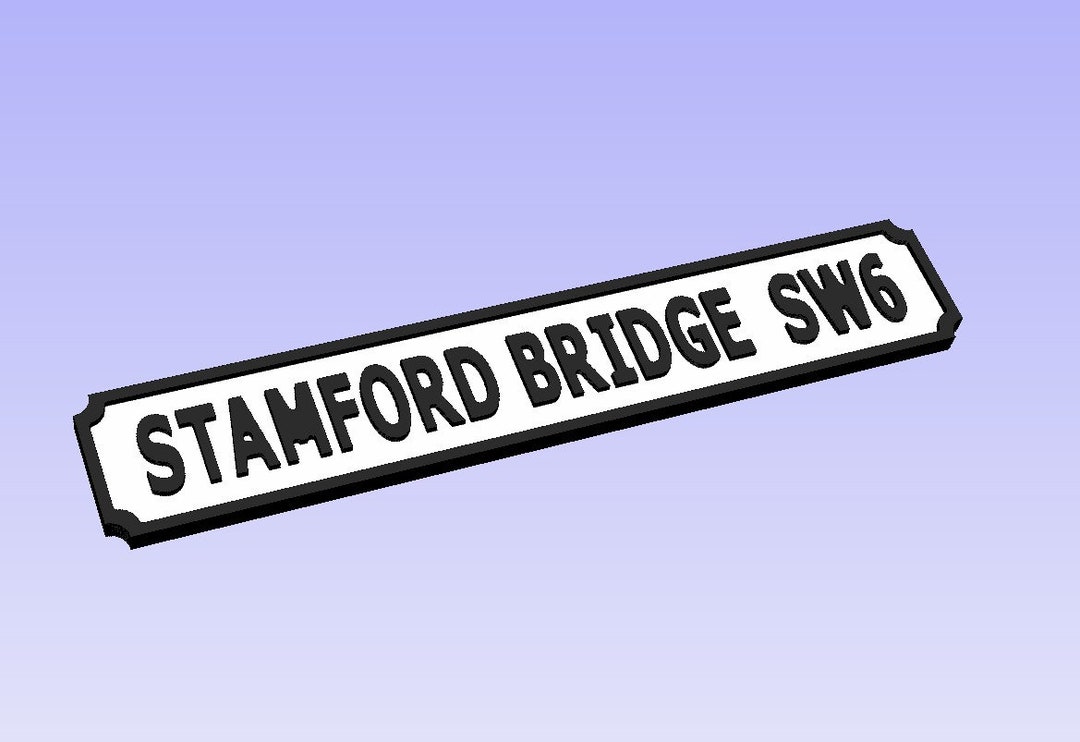 Stamford Bridge SW6 Football Club Street Sign Wall Art Personalized ...