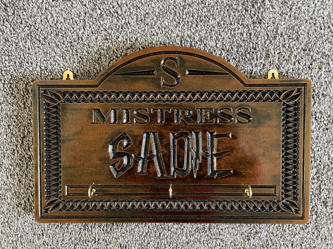 Mistress Plaque Spanking Paddle Hanger Storage Holder Keyring Holder Bdsm Key Holder Wall