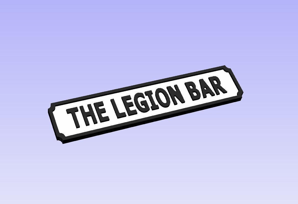 The Legion Bar pub street sign Rustic home decor plaque | Etsy