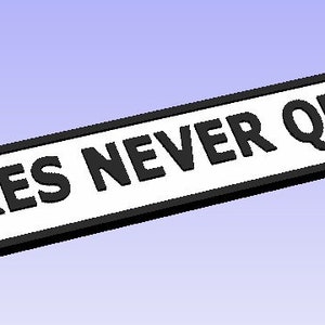 FOXES NEVER QUIT Sign Replica Vintage Street Sign Home Decor Bar Gift ...