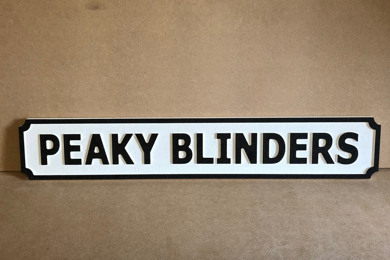 Peaky Blinders street sign Rustic home decor plaque Retro | Etsy