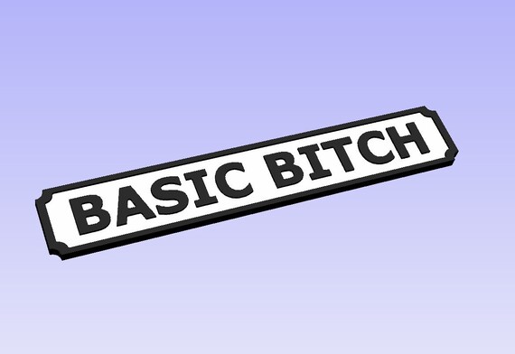 BASIC BITCH Sign Replica Vintage Street Sign Home Decor | Etsy