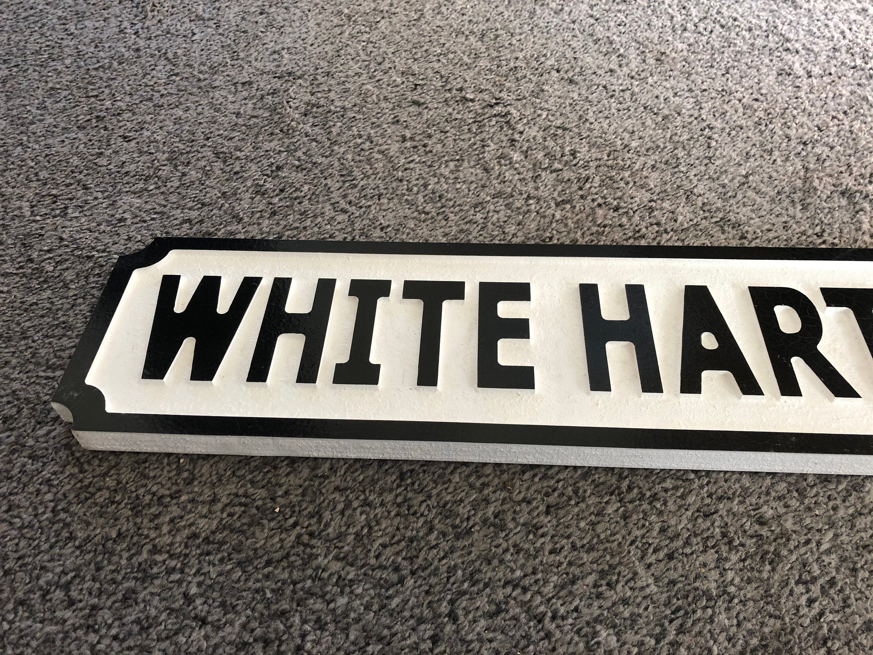 White Hart Lane N17 Football Club Street Sign Wall Art | Etsy