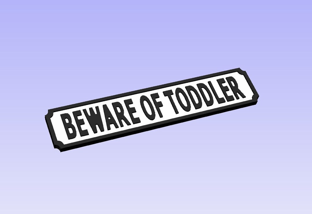 BEWARE OF TODDLER Sign Replica Vintage Street Sign Home Decor Bar Gift ...