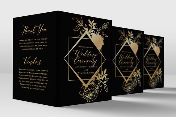 African american wedding programs | Honestweddingadvice.com