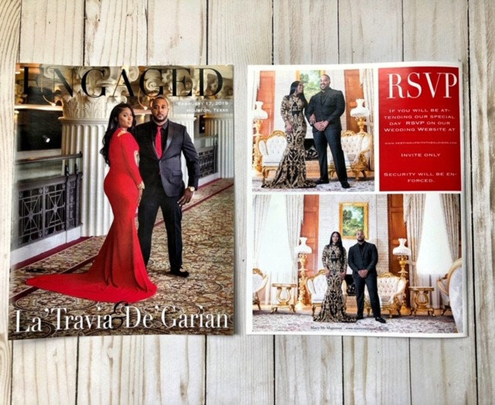 Wedding Magazine Invitation Boxed Wedding Invitations - Etsy