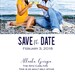 Photo Save the Date Invitation Magazine Modern Save the Date Minimalist ...