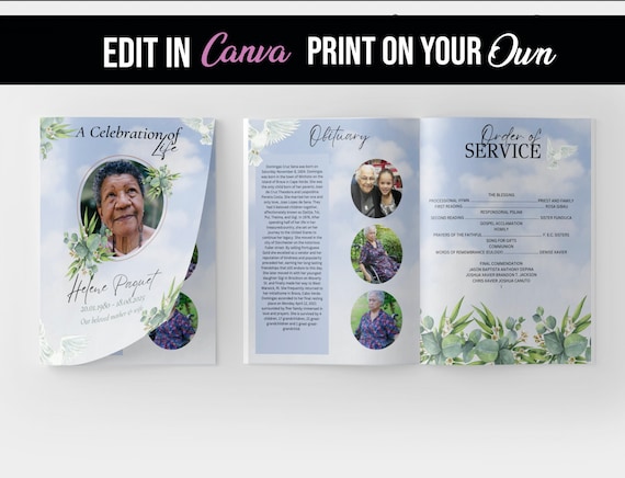 Plantilla De Programa Funerario