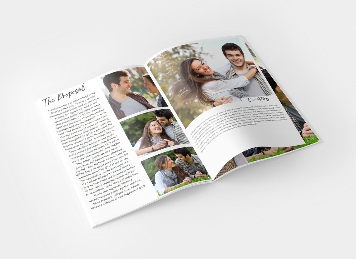 Magazine Wedding Program Template-edit Your Own INSTANT - Etsy
