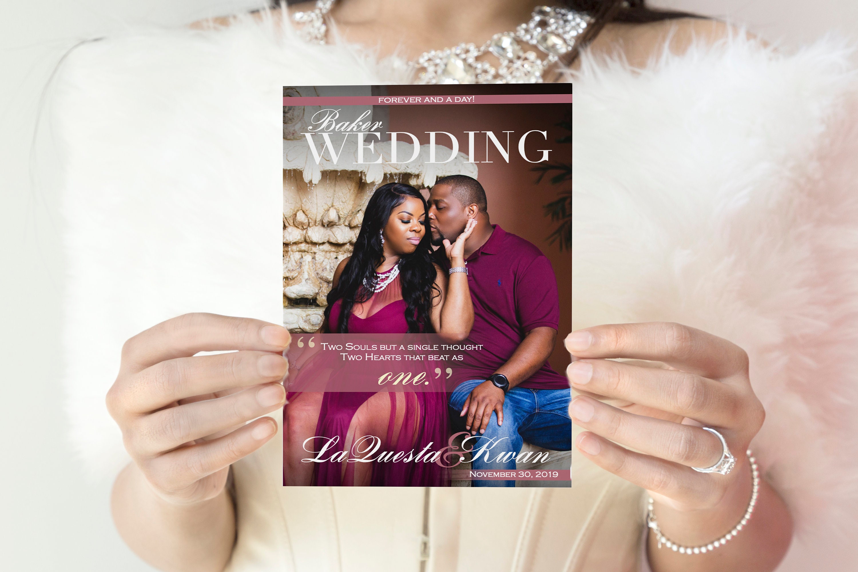 Wedding Magazine Program- Custom Wedding Magazine - Instant Download ...