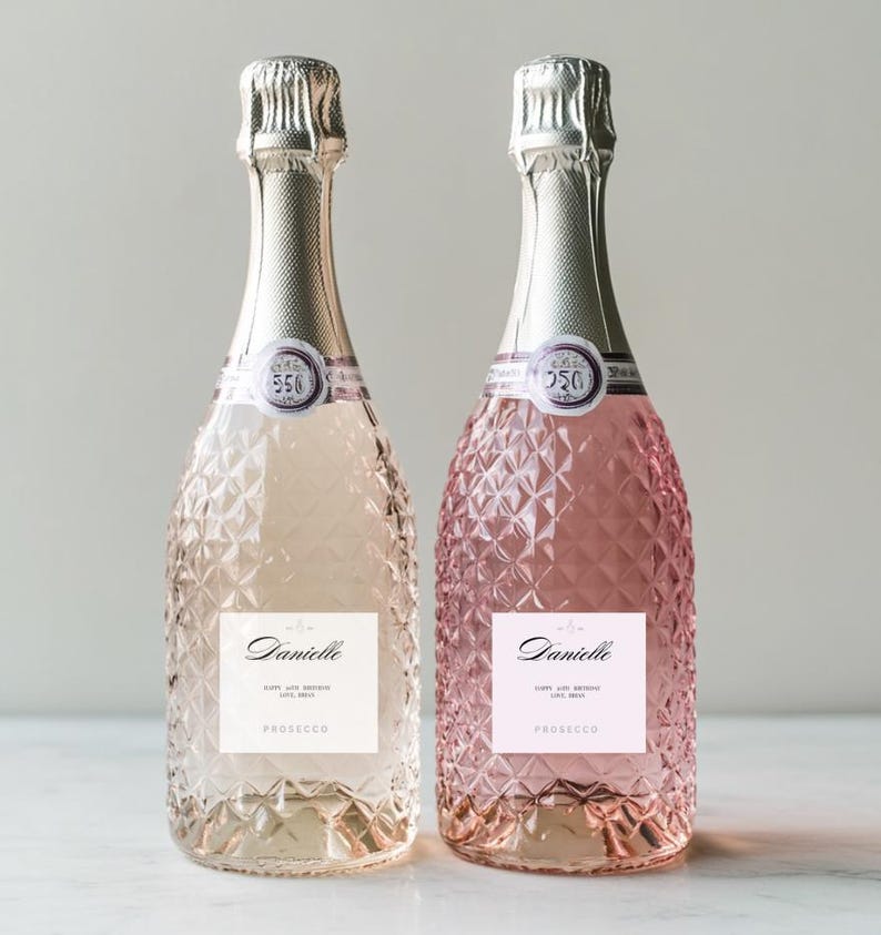 Personalized Prosecco Champagne Wine Label Sticker Template Funny ...