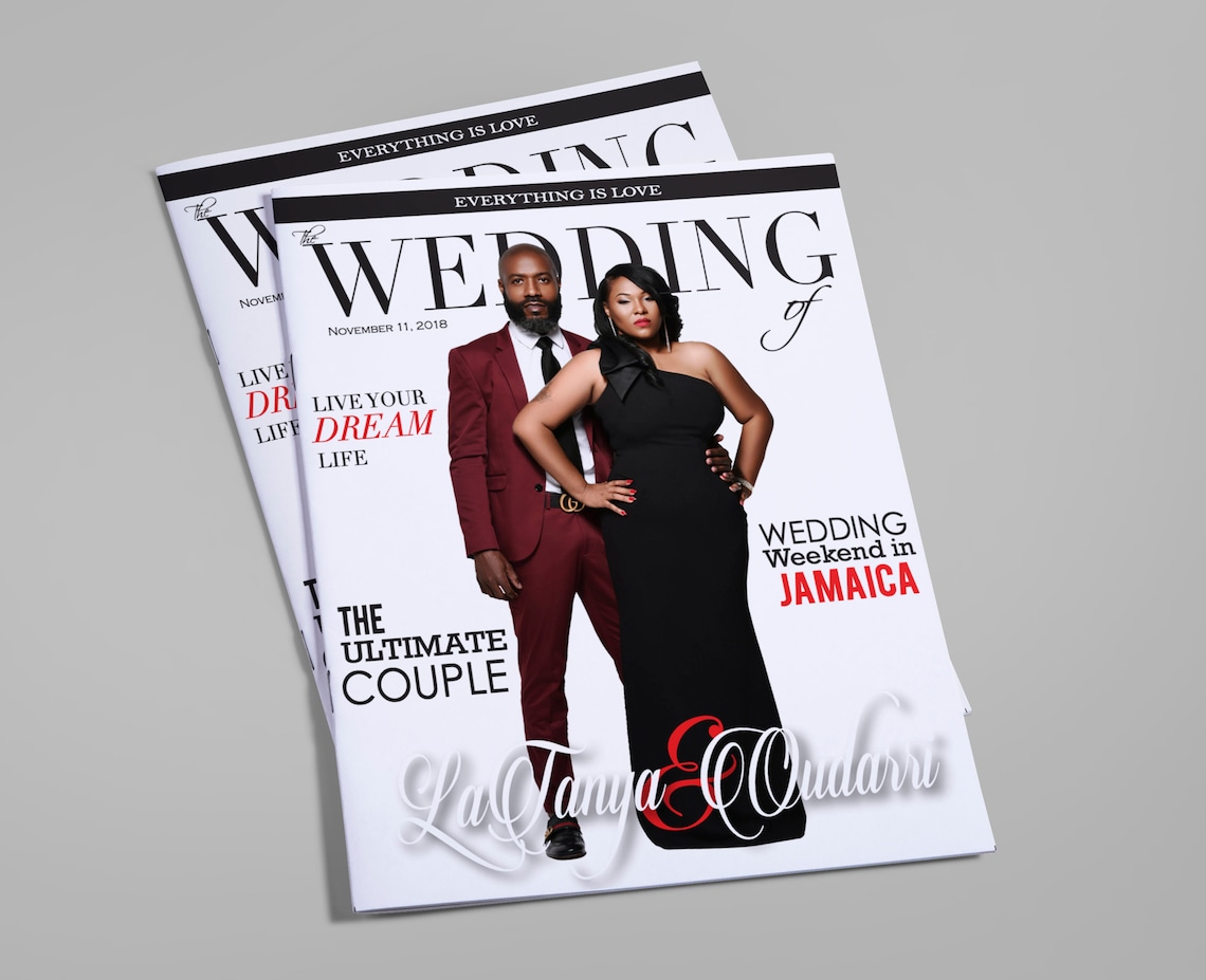 Template-wedding Magazine Programs, Modern Ceremony Program, Photo ...