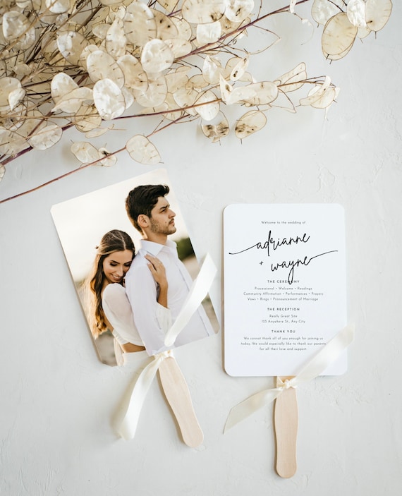 Downloadable Wedding Templates Fan Personalized Wedding Fan Free