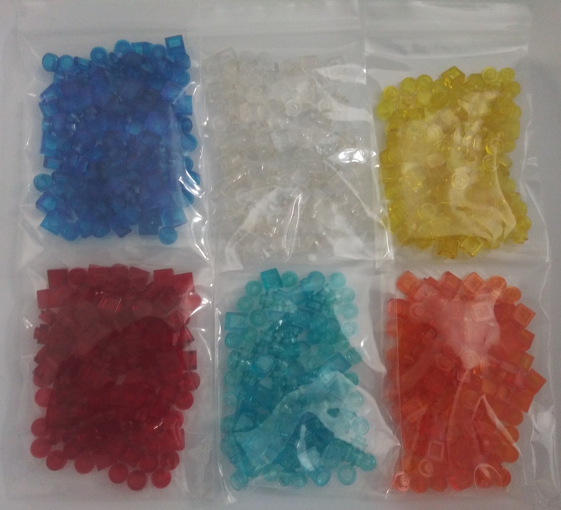 LEGO® Small Translucent 100 Random Pieces You Pick the | Etsy
