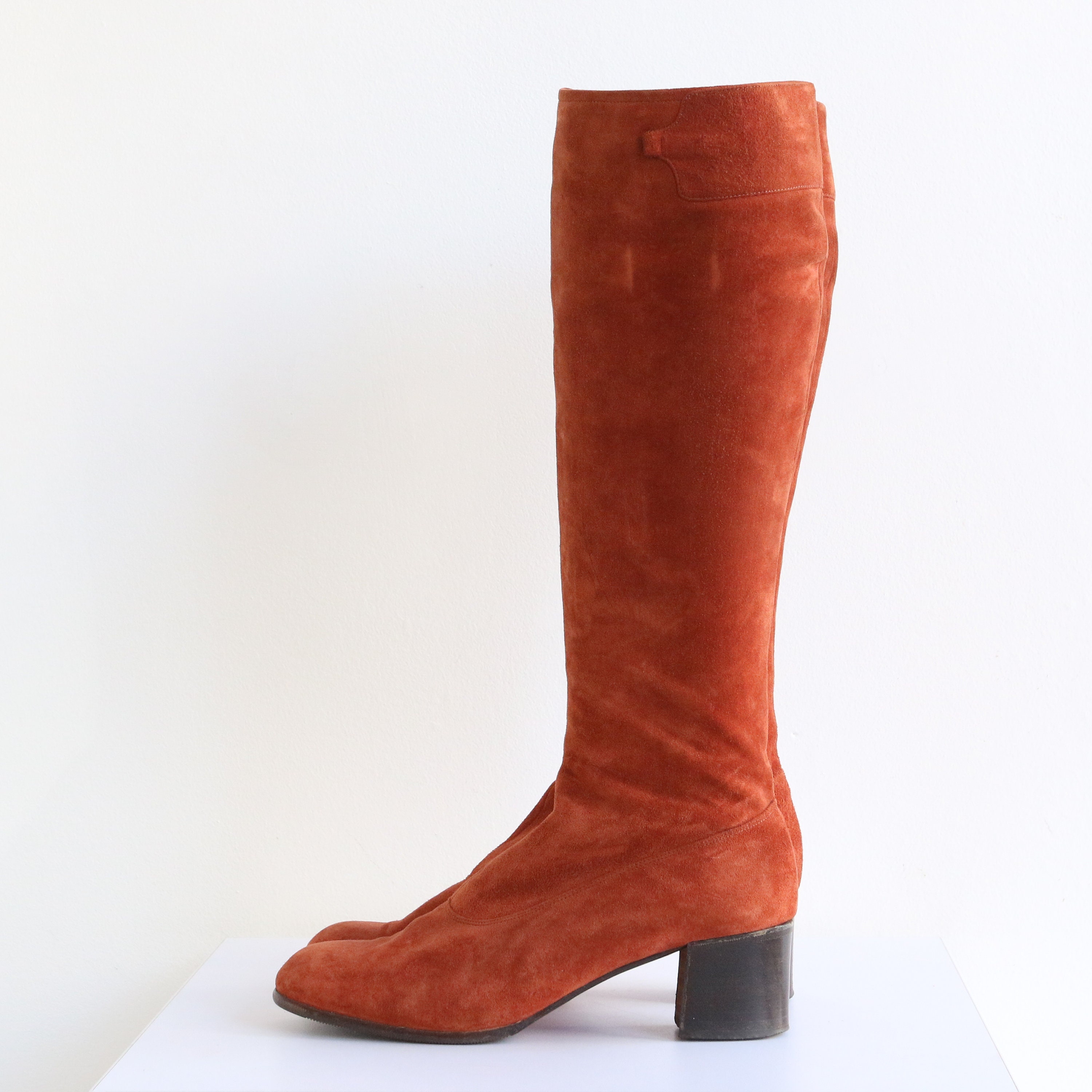 Vintage 1970's Ginger Suede Gucci Boots UK 5.5 EU 38.5 US 7.5 Vintage ...
