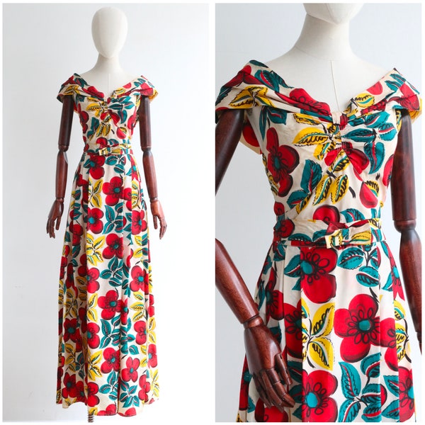1940s Floral Dress - Etsy