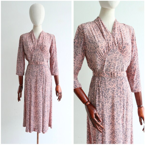 1940s Floral Dress - Etsy