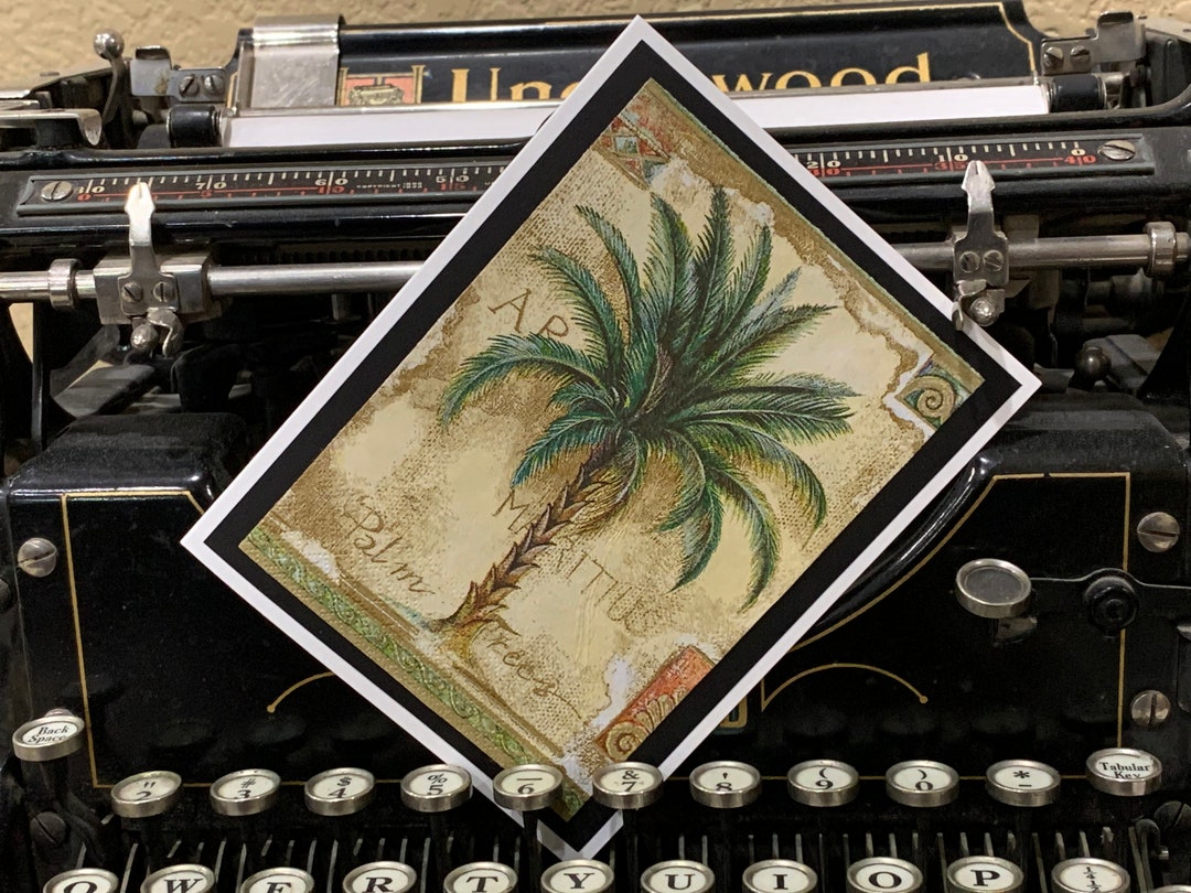 Palm Tree Cards - Etsy