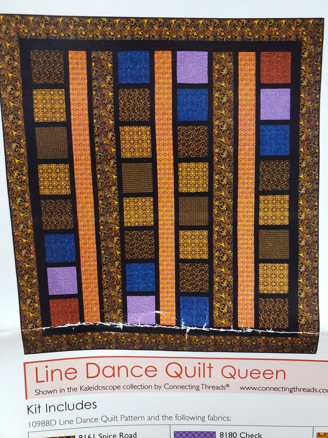 Line Dance Quilt Top Kit Queen - Etsy