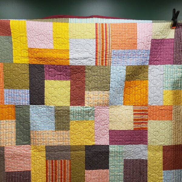 Geometric Quilt - Etsy