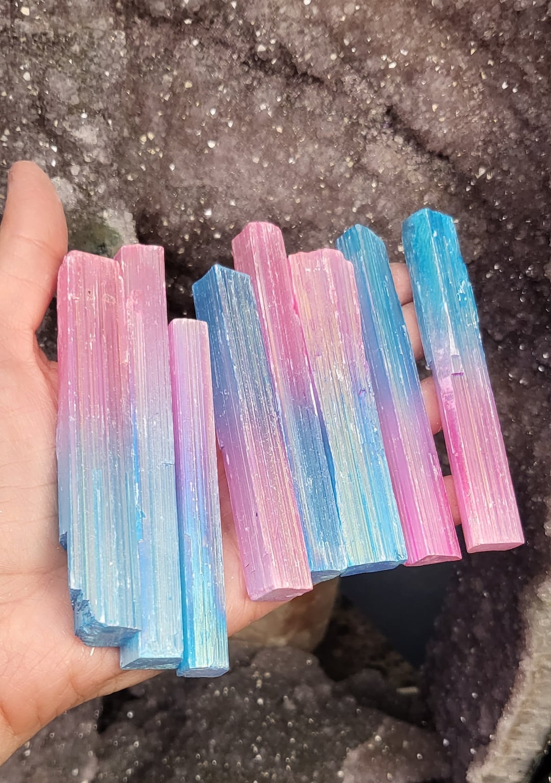 Angel Aura Selenite Stick Aura Selenite Stick 4" Selenite Wand Stick ...