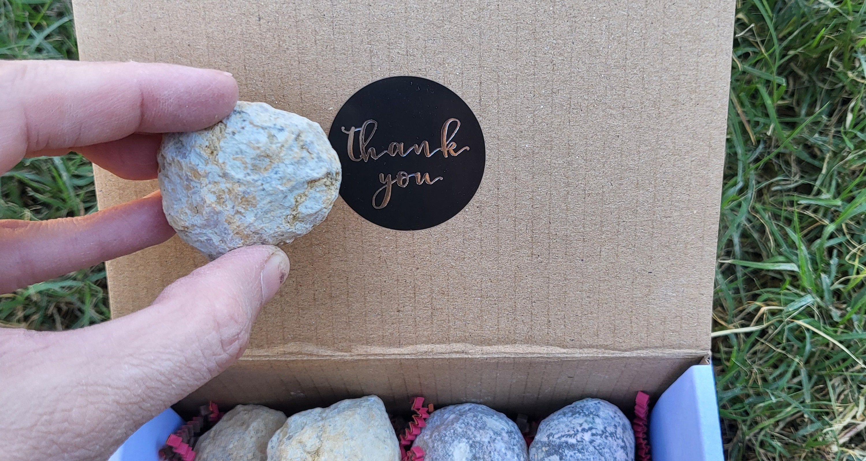 Set of Twelve MINI 1" Break Your Own Geodes Gift Box Gift Set Crystal ...