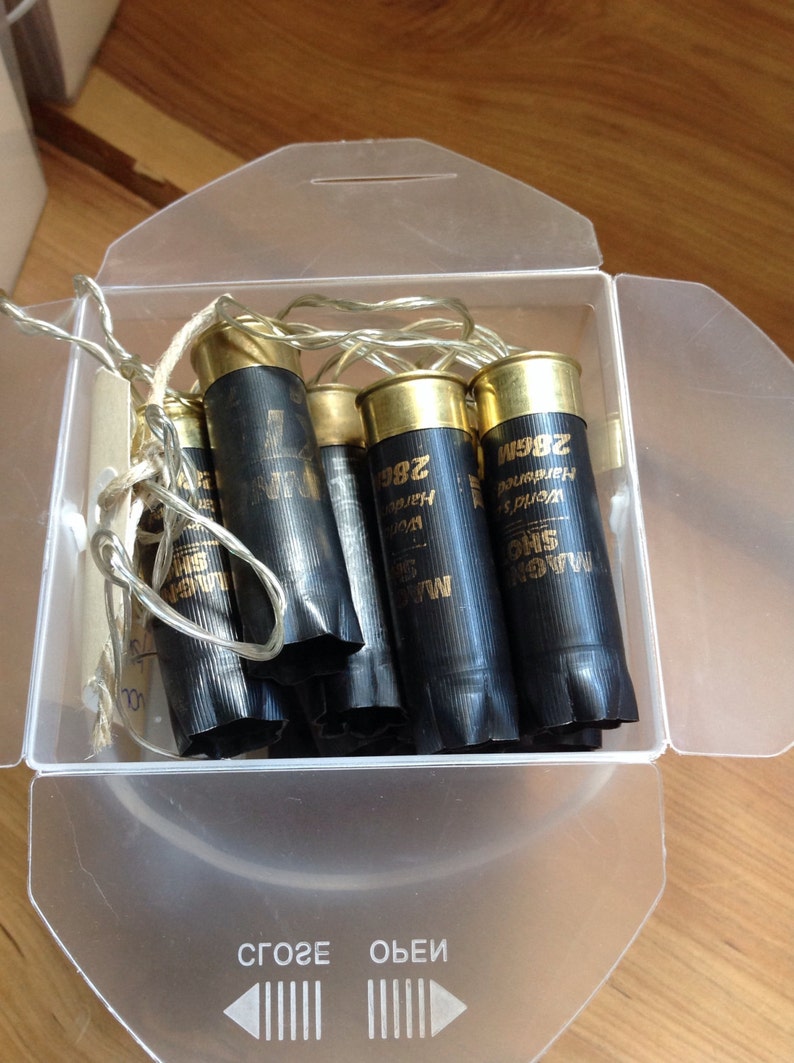 Recycled Shotgun Shell Cartridge LED String Lights. - Etsy