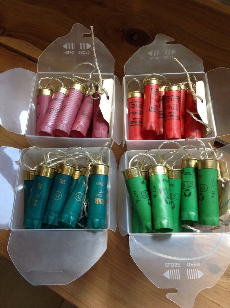 Recycled Shotgun Shell Cartridge LED String Lights. - Etsy