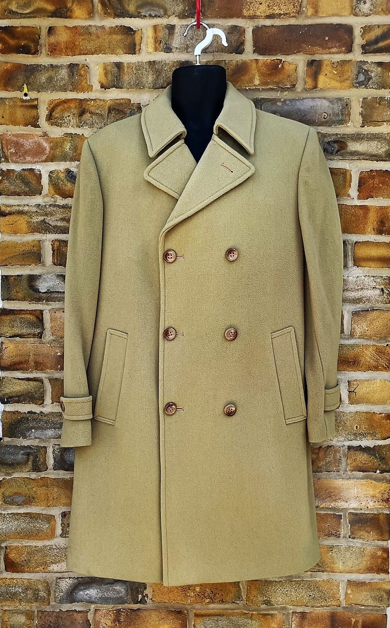 Vintage 1970's "bodner Elem" Quality Made Sand Coloured Pure Wool ...