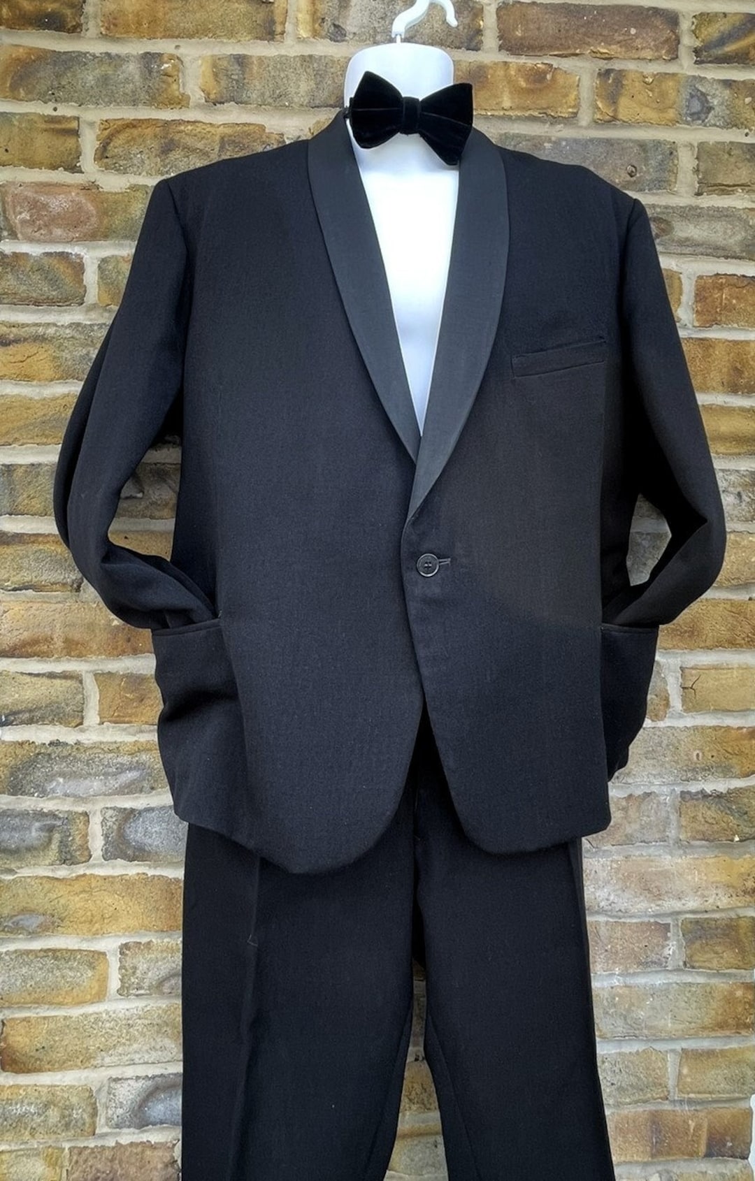 Vintage Circa 1960's "maitland" Classic Black Tuxedo Dinner Suit, Size ...