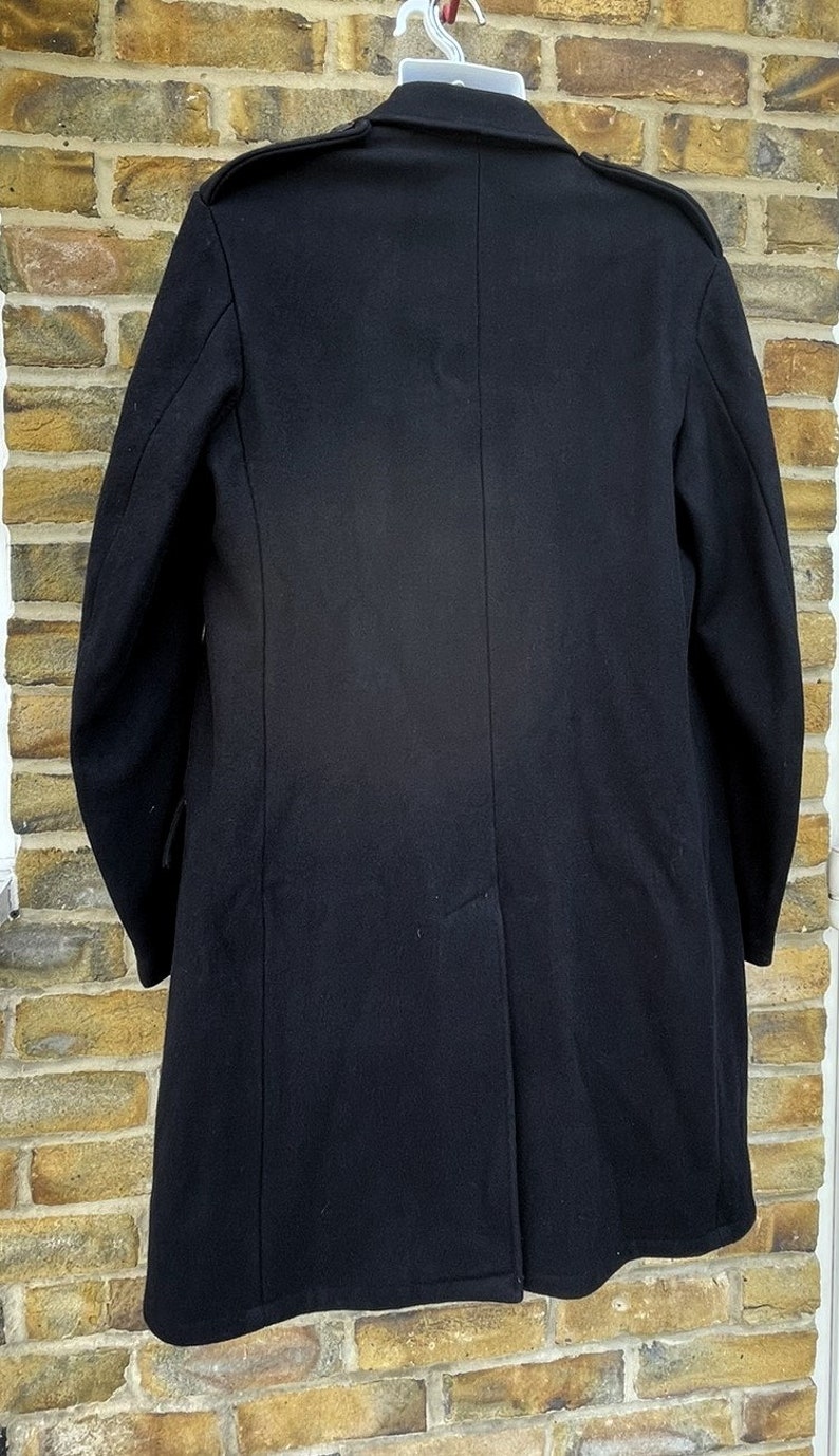 Vintage 1970's Original Pure Wool Military/seaman Long Navy Blue ...