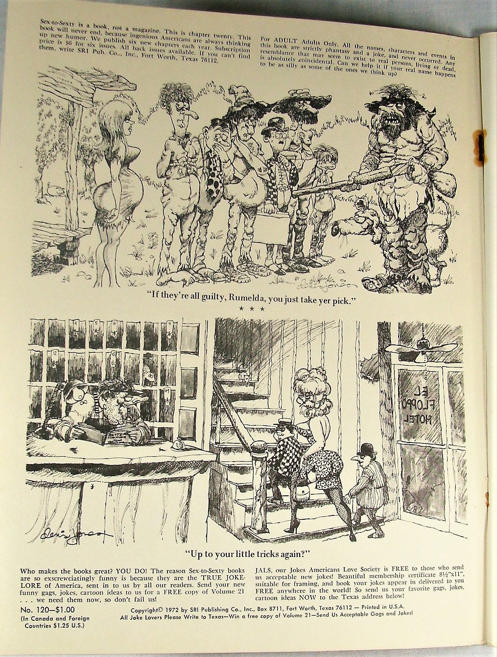 Vintage 1972 Ye Olde Sex To Sexty Humor Cartoon Magazine Book 20 Pierre