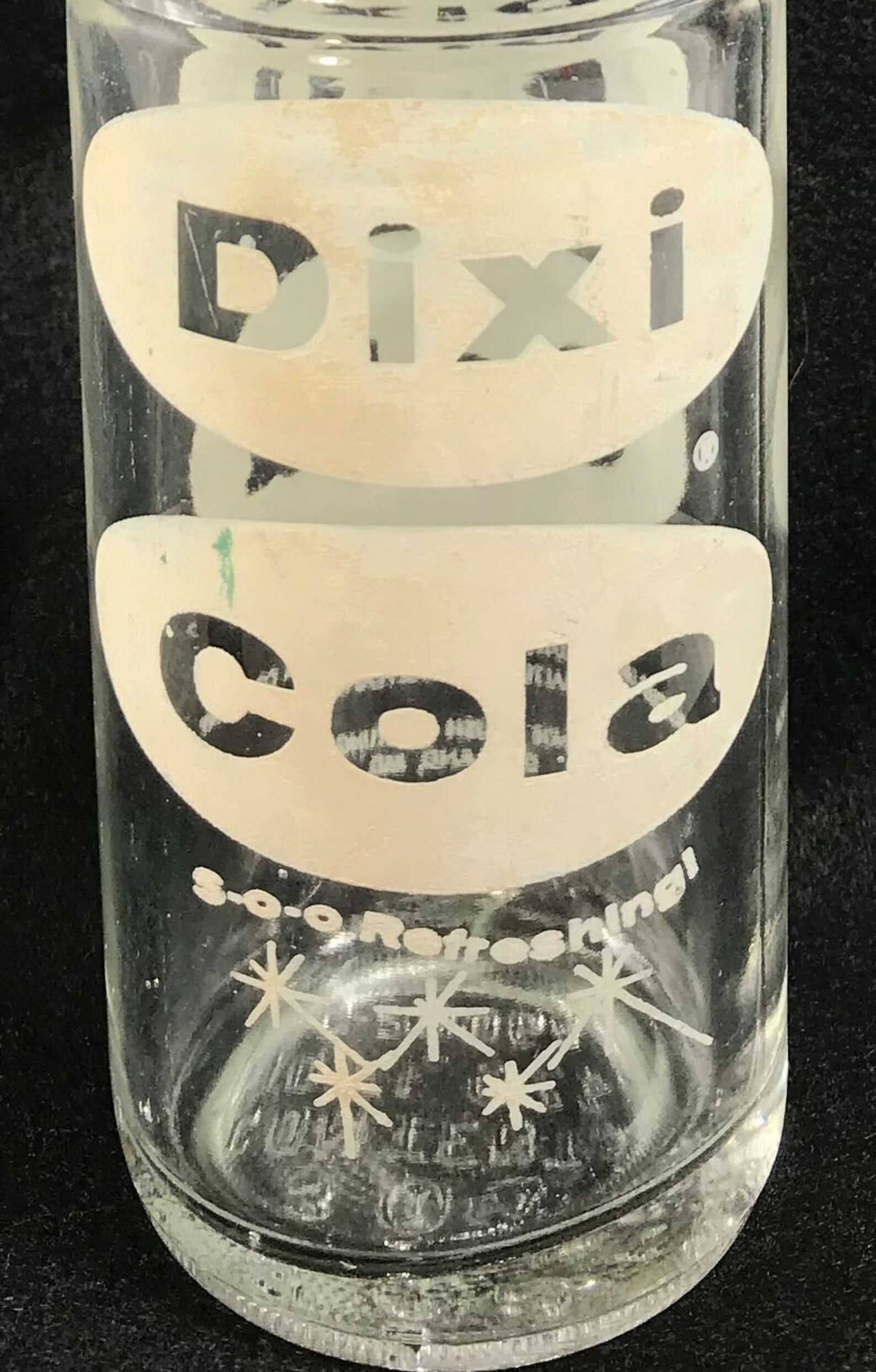 Vintage Dixi Cola Soda Bottle White ACL Very Good Cond Oakland Md ...