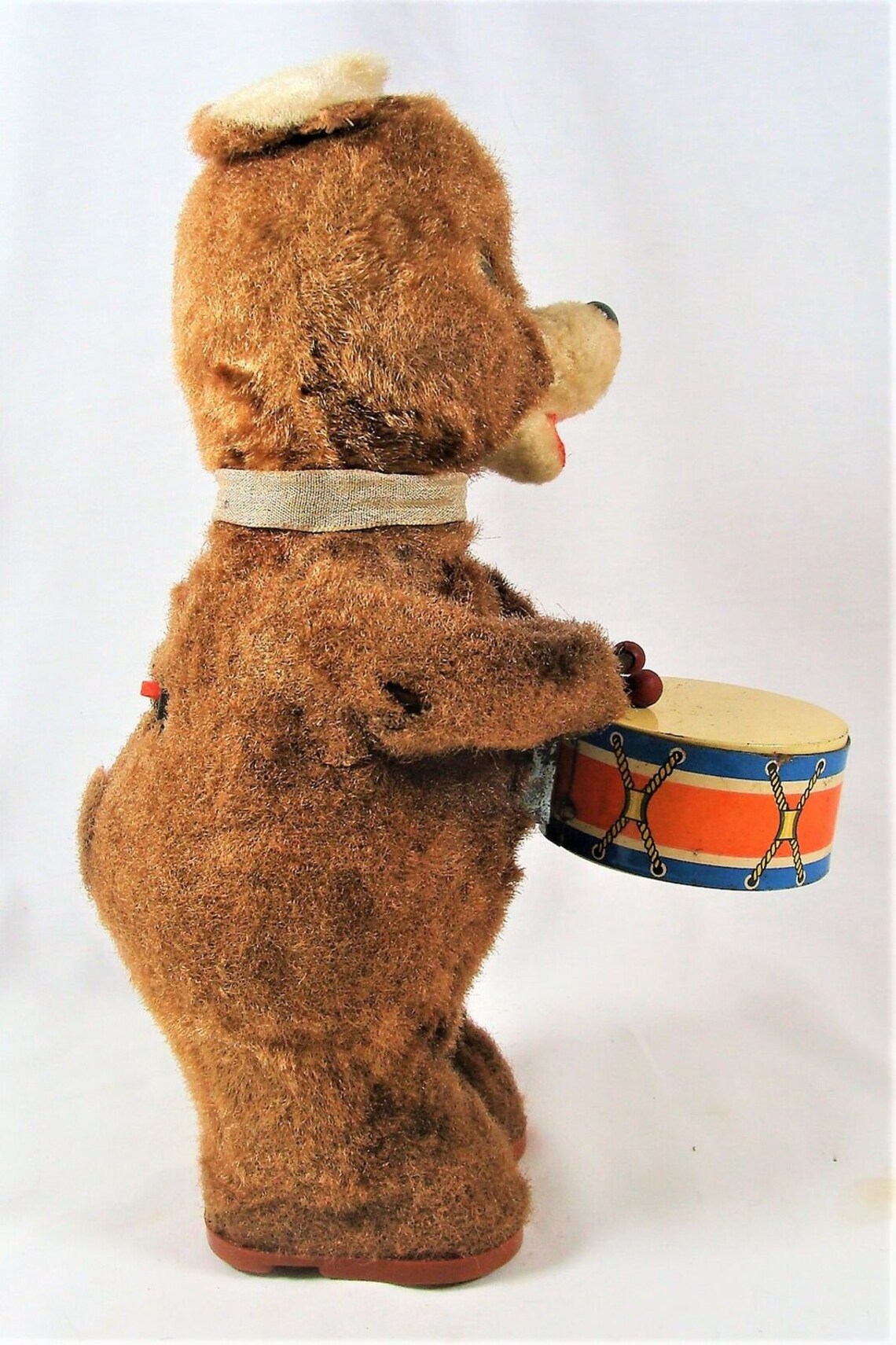 Vtg Battery Operated Brown Bear W/ Tin Drum Made Japan BO Toy - Etsy