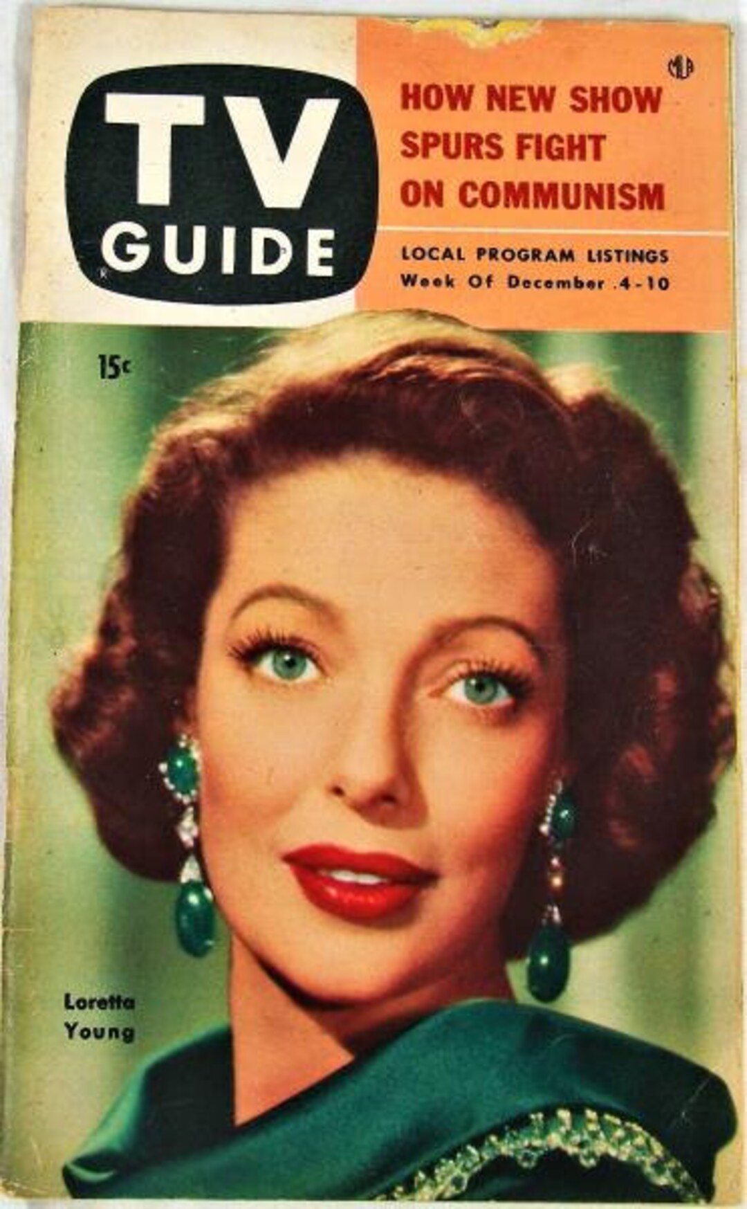 Vtg Pittsburgh Area TV Guide Dec 4 1953 Loretta Young Cover Dave Garroway Show - Etsy