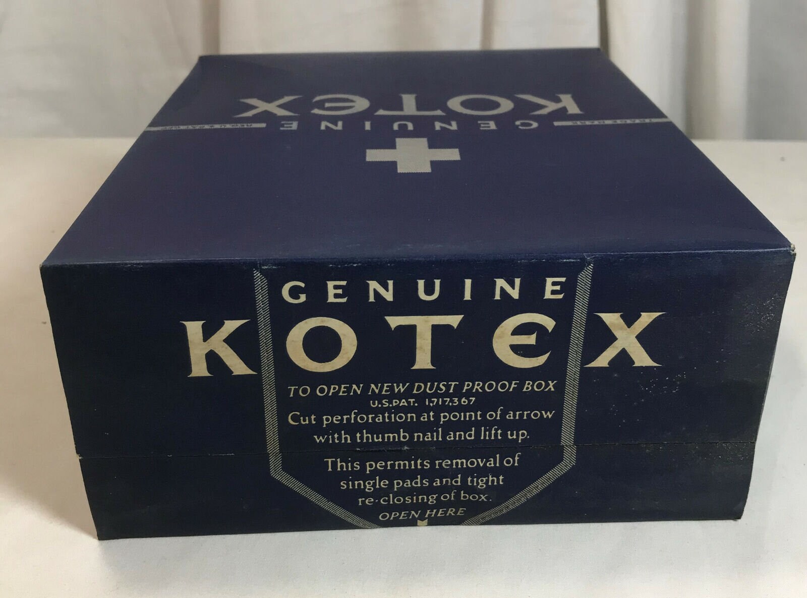 Antique 1930s NOS Kotex Box One Dozen Pads Old Store in Thomas | Etsy