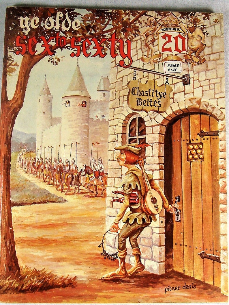 Vintage 1972 Ye Olde Sex To Sexty Humor Cartoon Magazine Book 20 Pierre Davis Artwork Adult