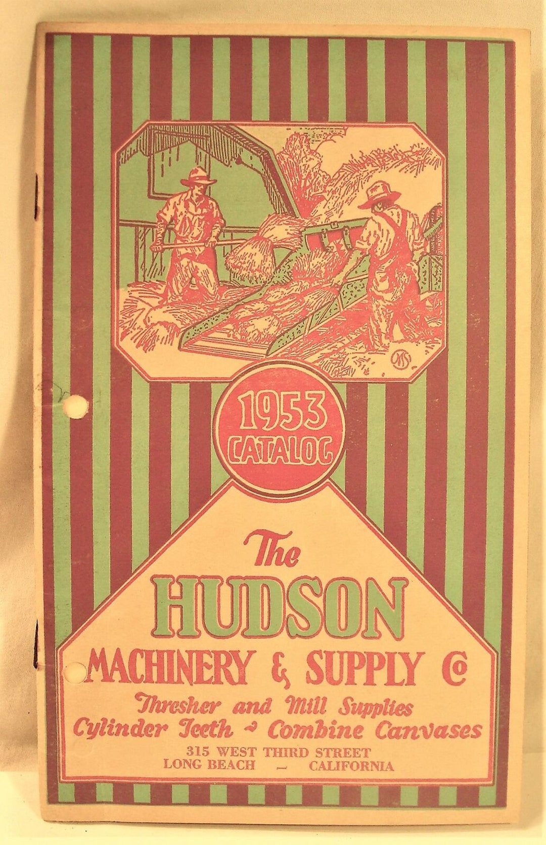 Vintage 1953 the Hudson Machinery & Supply Co Catalog Thrasher and Mill ...